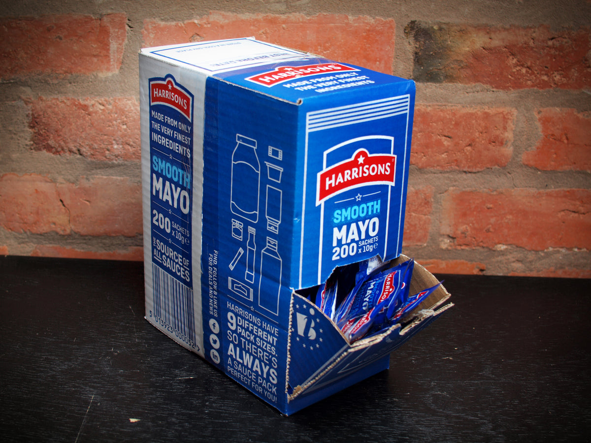 200-Pack Mayonnaise Sachets for Food Service